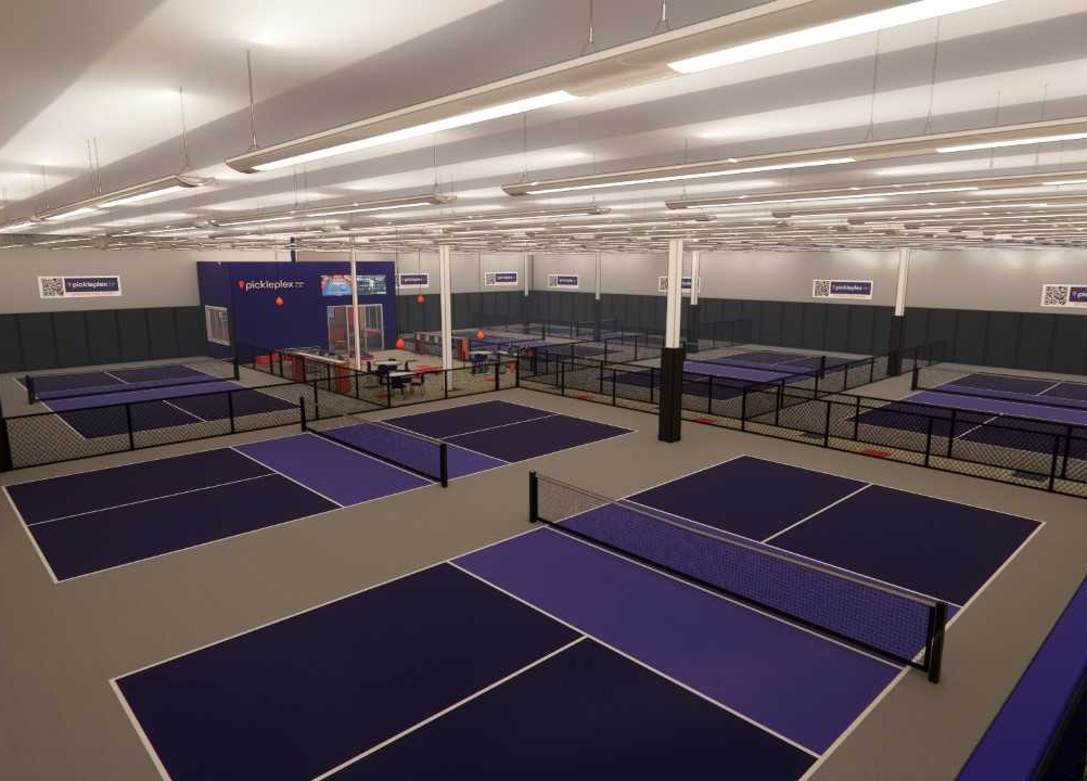 Thi công sân pickleball sàn toà nhà trên cao 7 lớp sơn DECOTURF có HẠT ...